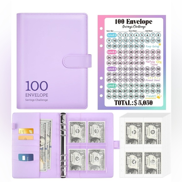 Accessories | 10 Envelopes Money Saving Challenge Book With Laminated ...